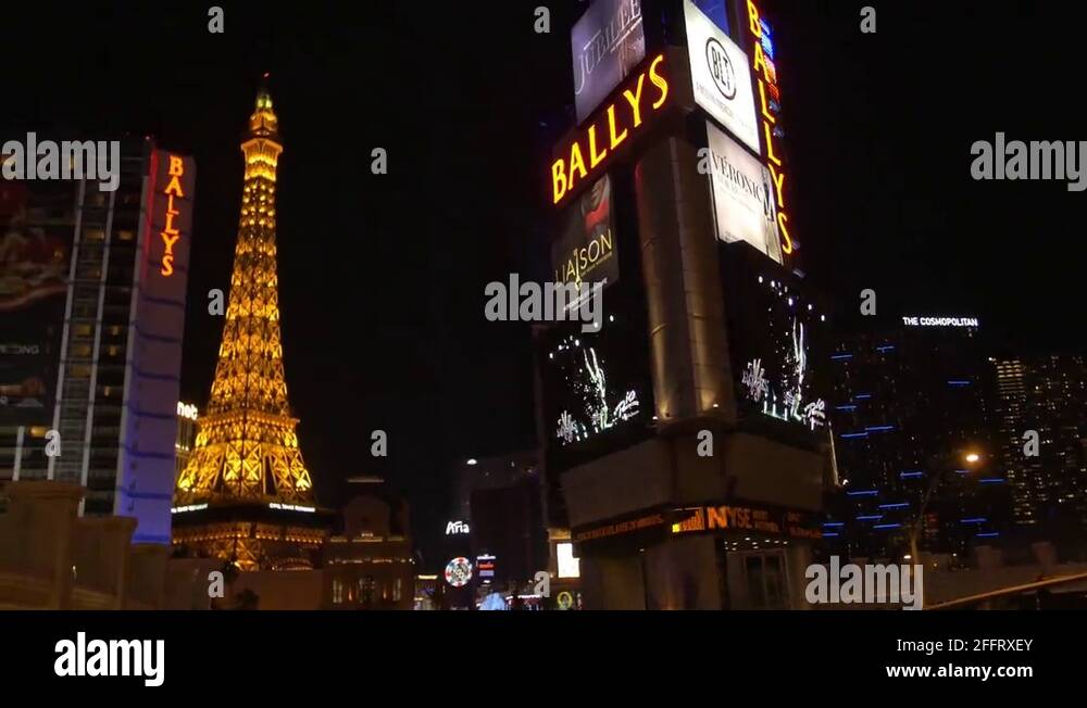 Eiffel tower replica ballys hotel Stock Videos & Footage - HD and 4K ...