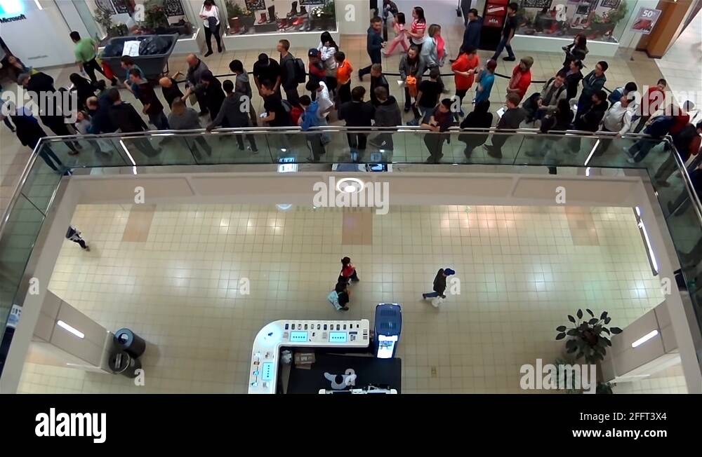 People line up for waiting celebrity photograph Stock Video Footage - Alamy