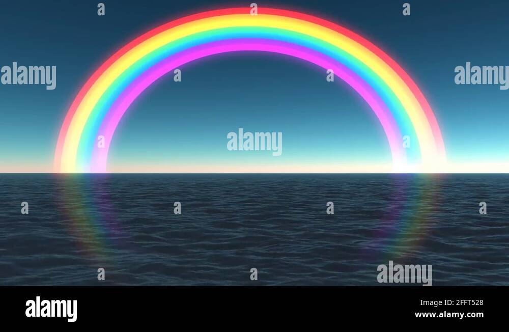 Ocean waves rainbow background Stock Videos & Footage - HD and 4K Video ...