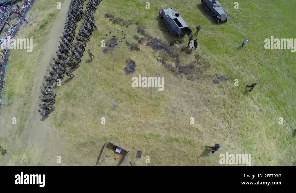 Formation of soldiers in uniform of soviet and german forces Stock ...