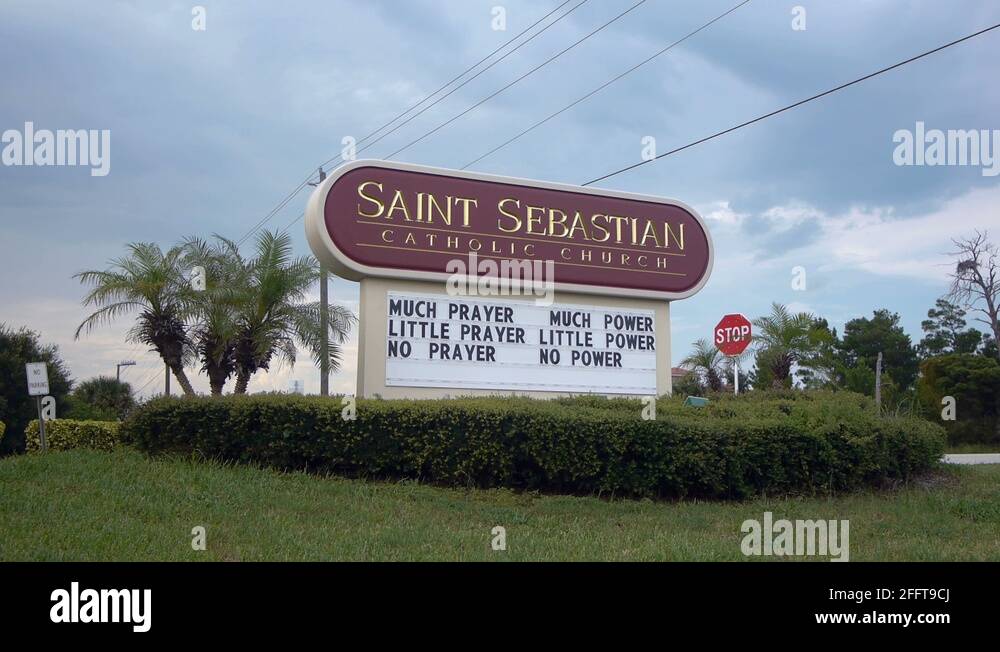 Catholic church welcome sign Stock Videos & Footage - HD and 4K Video ...