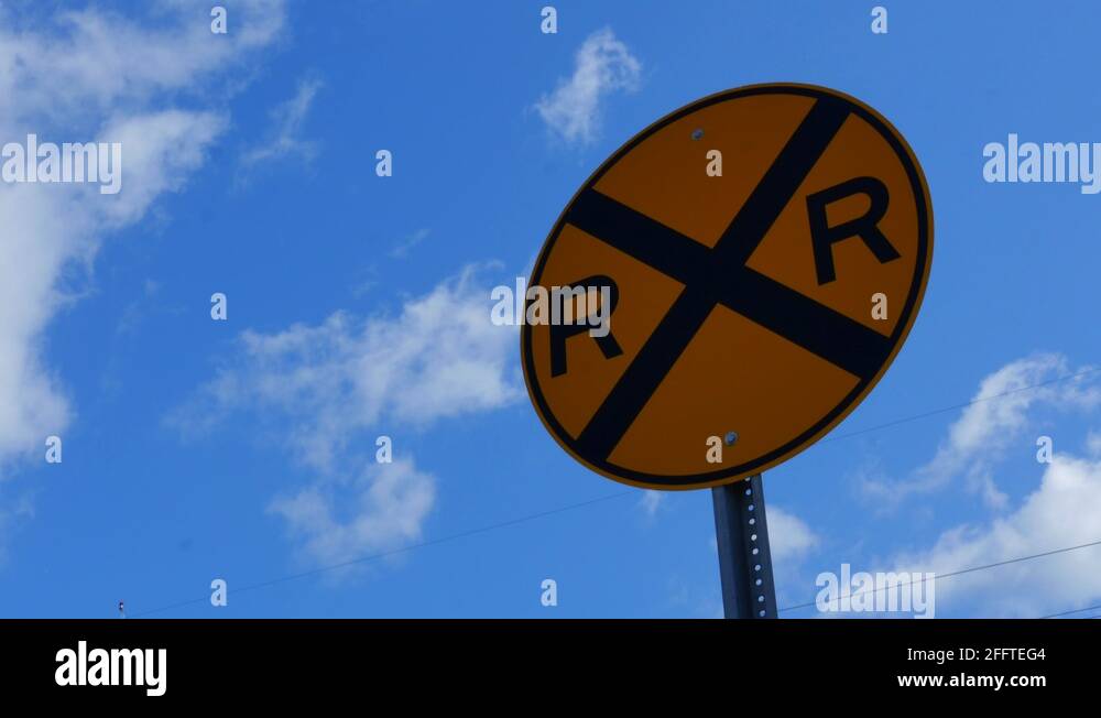 Railroad rail crossing sign rural Stock Videos & Footage - HD and 4K ...