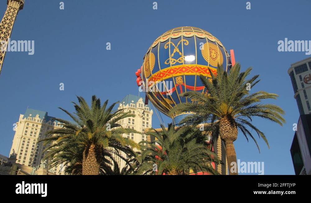 Paris Las Vegas Hotel - iconic balloon, USA Stock Video Footage - Alamy
