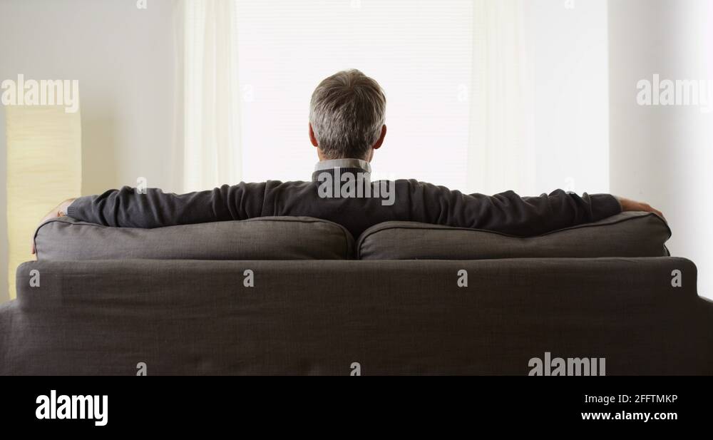 Senior man sitting rear view Stock Videos & Footage - HD and 4K Video ...