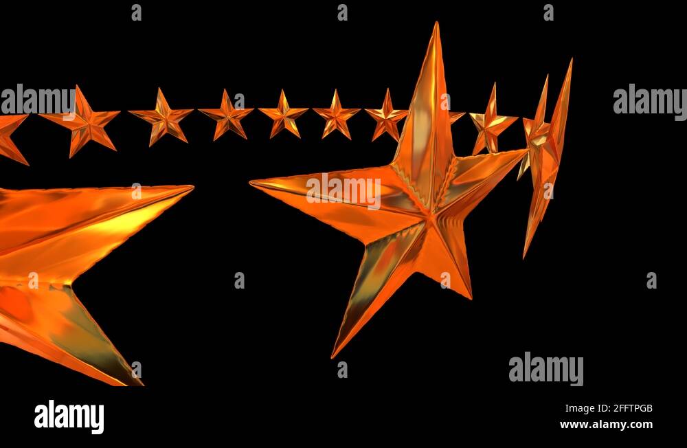 Animated rotating circle of bronze stars 2 in 4k Stock Video Footage ...