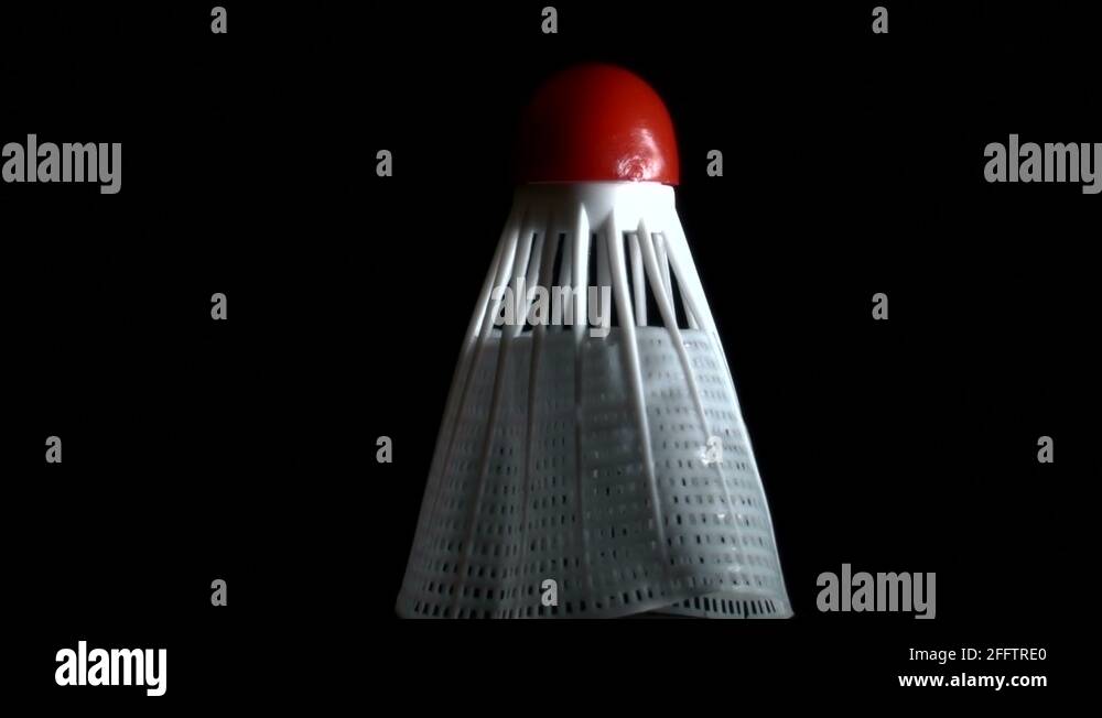 badminton shuttlecock rotating loop Stock Video Footage - Alamy