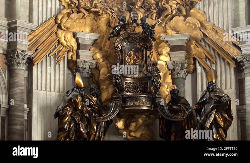 Altar of the chair of st peter Stock Videos & Footage - HD and 4K Video ...