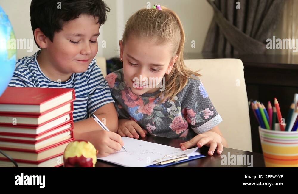 Little boy studying thinking Stock Videos & Footage - HD and 4K Video ...