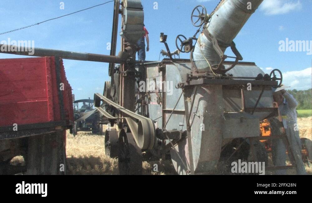 Antique tractor threshing machine Stock Videos & Footage - HD and 4K ...