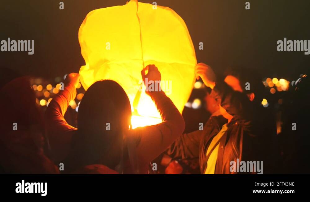 Lantern release ceremony Stock Videos & Footage - HD and 4K Video Clips ...