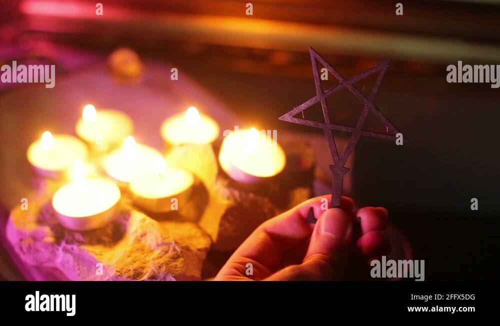 Pentagram pentacle symbol magic Stock Videos & Footage - HD and 4K ...