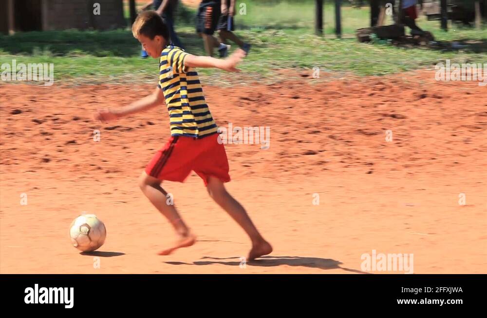 Brazilian indigenous kids playing soccer, Brazil - childrens having fun ...