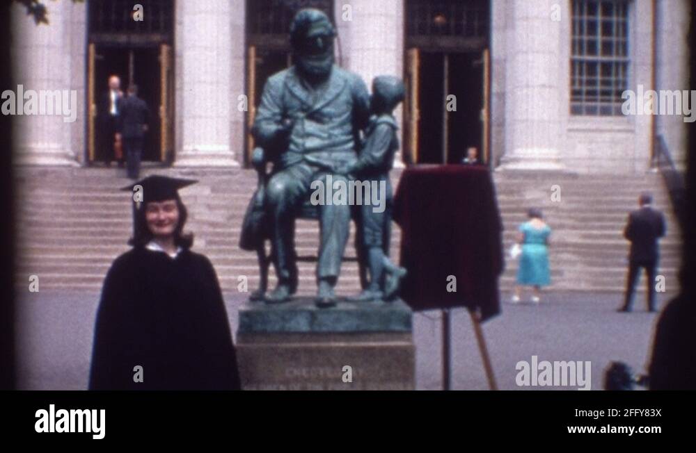 Woman Graduates College GRADUATION Ceremony 1960 Vintage Film Home ...