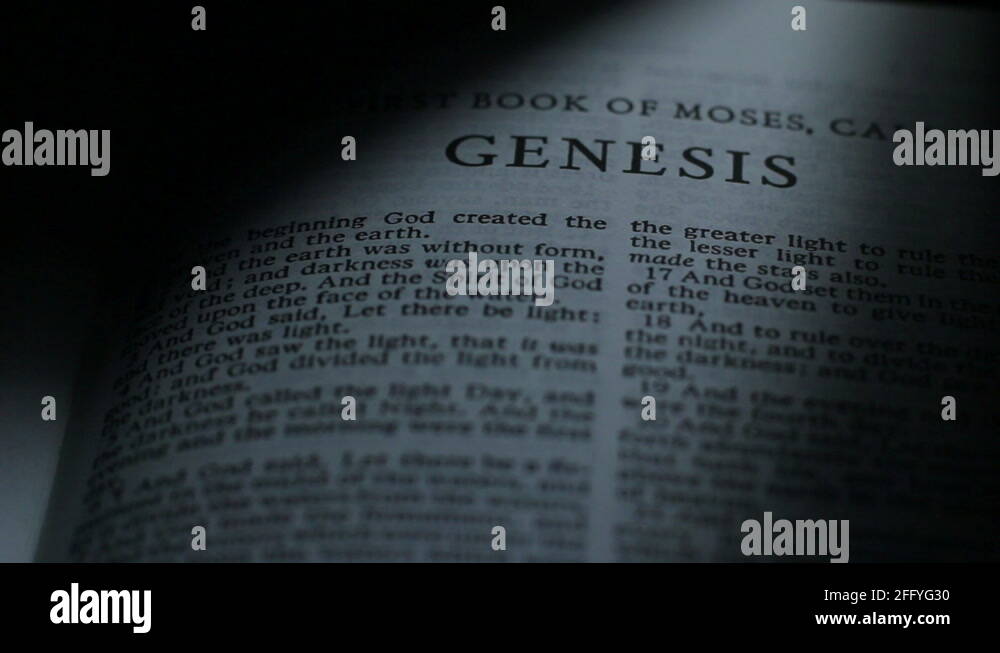 A Beam Of Light On The Bible At Night Stock Video Footage - Alamy