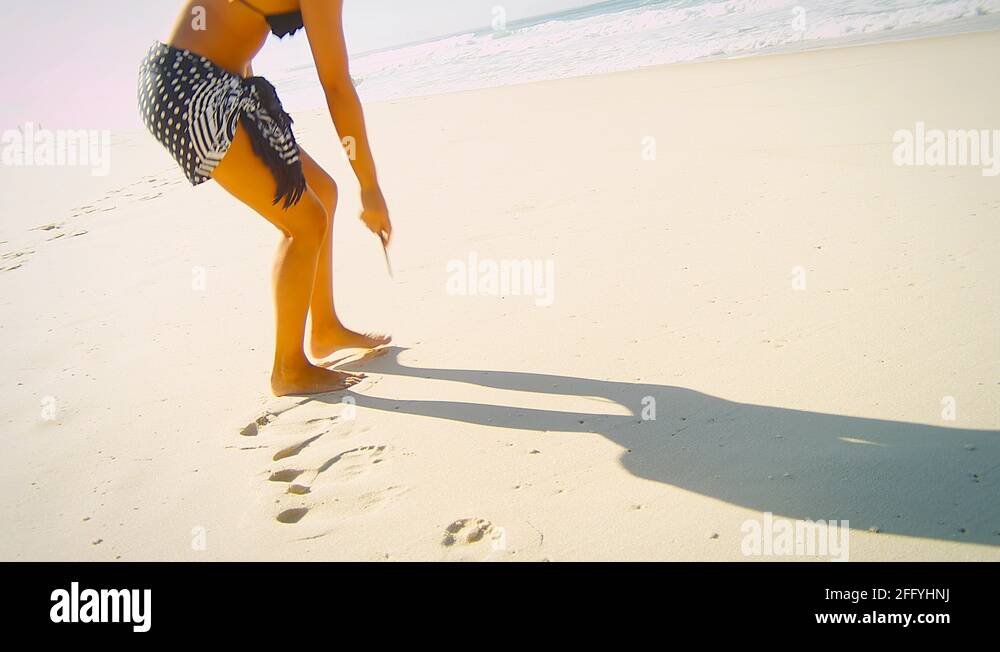 Writing in the sand at the beach Stock Videos & Footage - HD and 4K ...