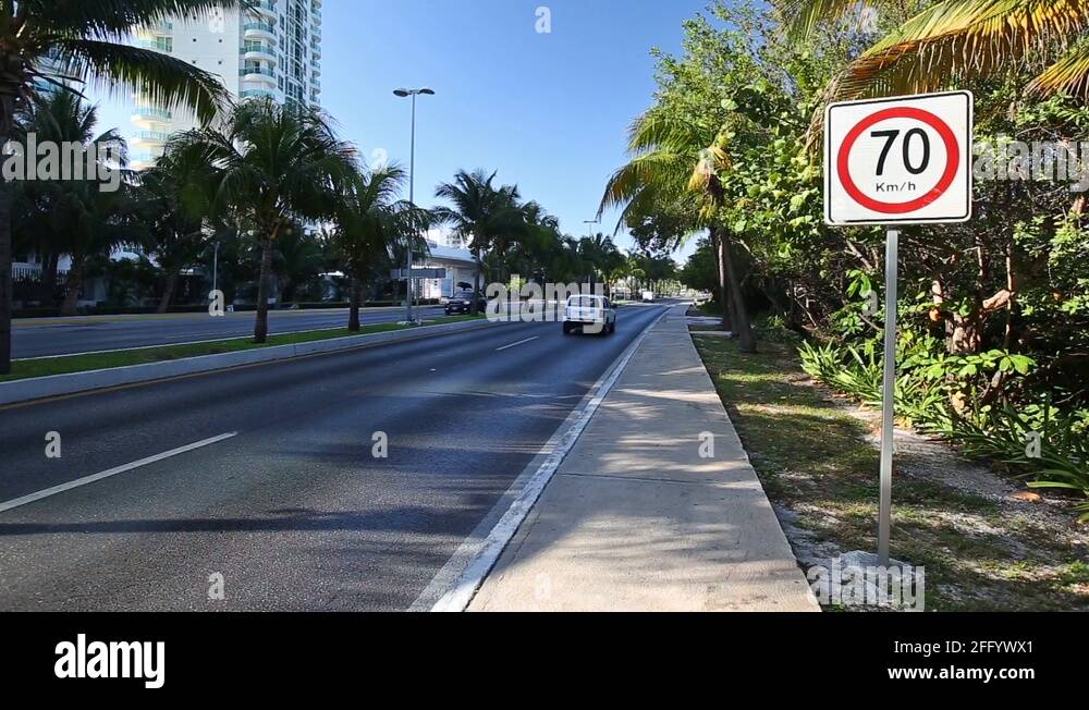 Speed limit sign empty street Stock Videos & Footage - HD and 4K Video ...