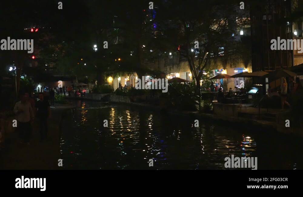 San antonio river walk at night Stock Videos & Footage - HD and 4K ...