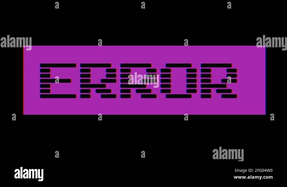 Retro 1980s Style ERROR Blinking Alert Stock Video Footage - Alamy