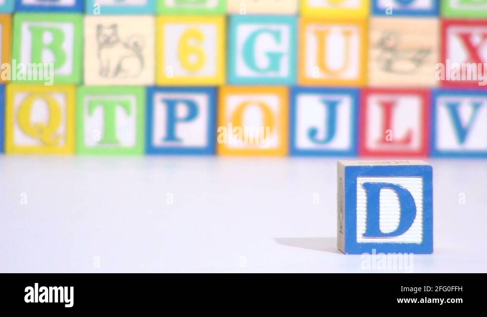 Wooden building blocks READ blocks background - HD Stock Video Footage ...