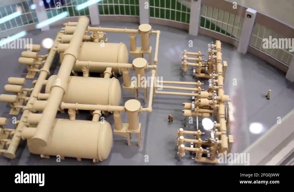 Model of reconstruction project of electrical substation Stock Video ...