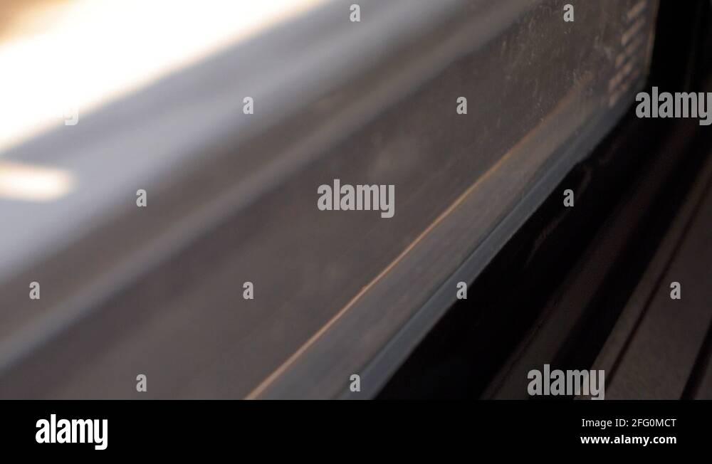 Amtrak Train tracks, ecu pov, defocus Stock Video Footage - Alamy