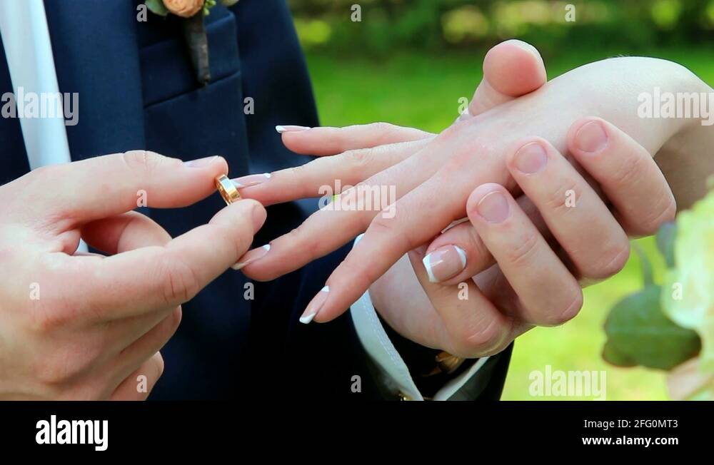 Wedding ring hands Stock Videos & Footage - HD and 4K Video Clips - Alamy