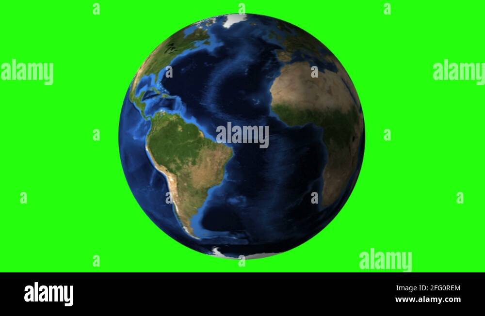 Planet earth green screen - HD Stock Video Footage - Alamy