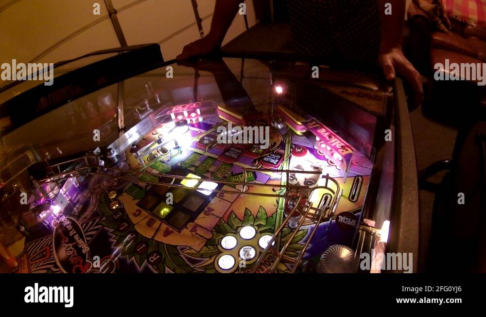 Pinball Machine Flashing Blinking Strobing Lights Fun Exciting Colors ...