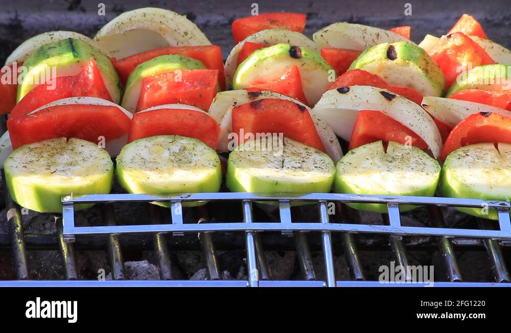 Vegetable barbecue not meat not fish Stock Videos & Footage - HD and 4K ...