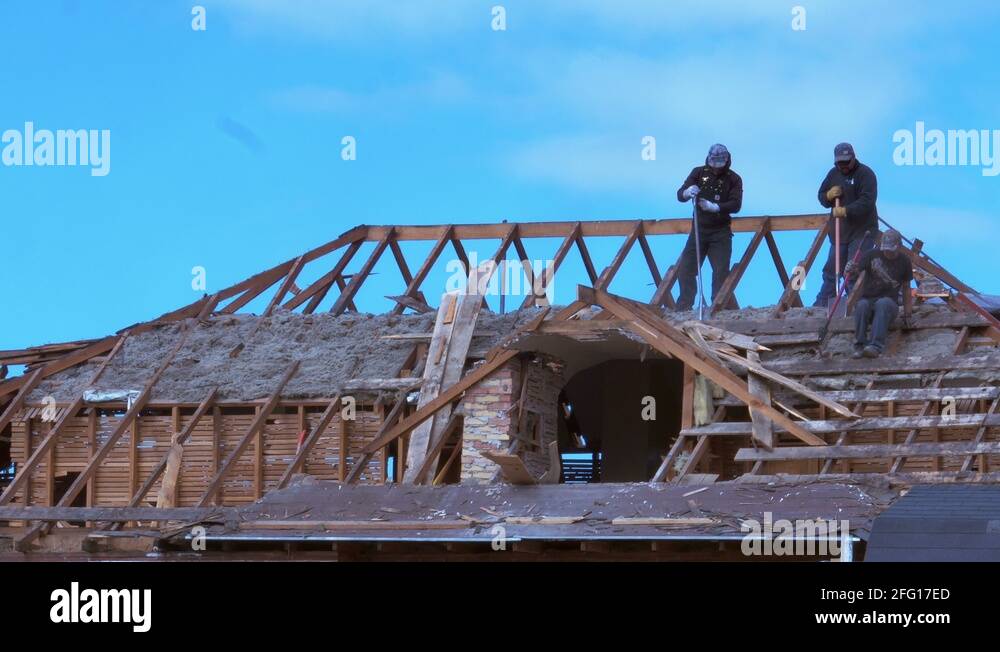 Removal of roof debris Stock Videos & Footage - HD and 4K Video Clips ...