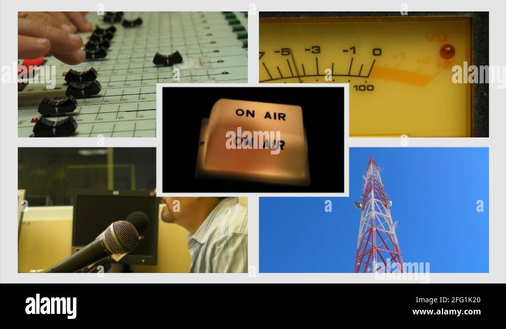 HD Radio Station Collage-Montage 1 Stock Video Footage - Alamy