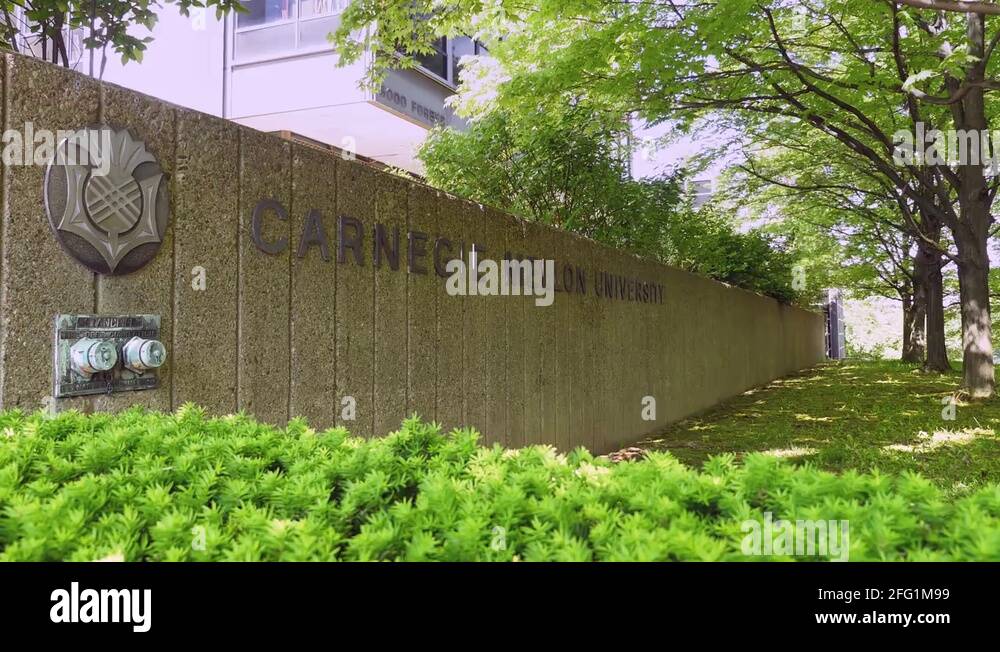 CMU Campus Sign Establishing Shot Stock Video Footage - Alamy
