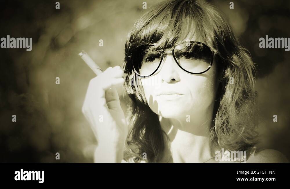 Cigar smoker woman smoking Stock Videos & Footage - HD and 4K Video ...