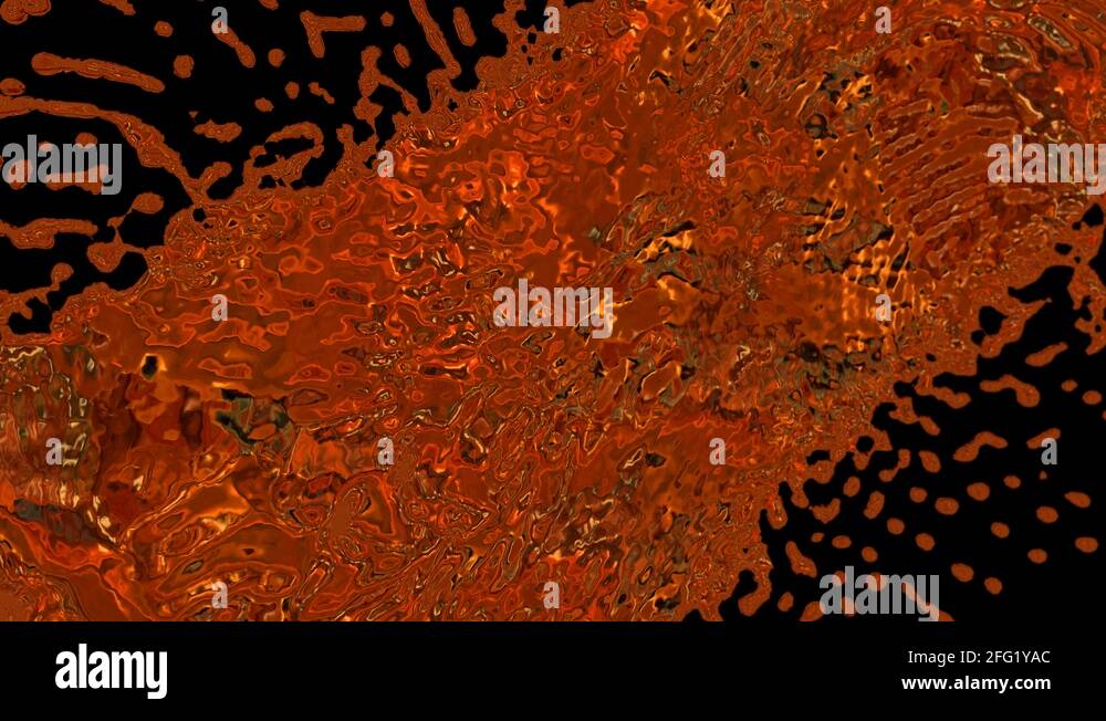 Animated colliding two bronze droplets in slow motion in 4k Stock Video ...