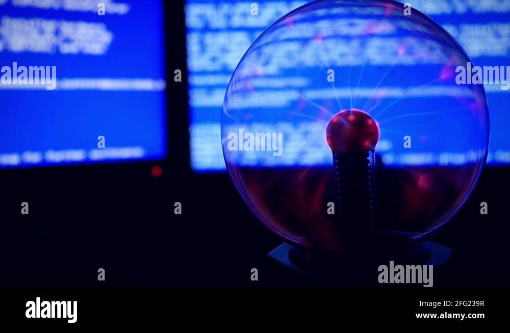 Plasma Ball - a transparent sphere filled with rarefied inert gas ...