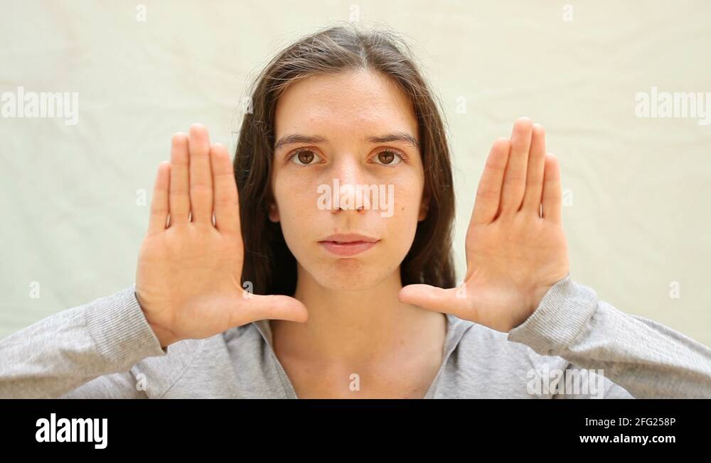 Framing her face with her hands Stock Videos & Footage - HD and 4K ...