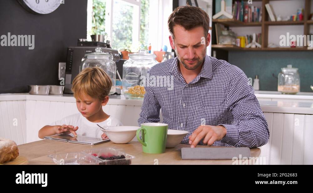 Father son eating breakfast Stock Videos & Footage - HD and 4K Video ...