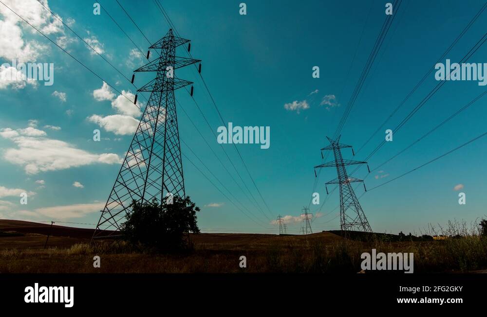 Electricity pylon and power lines Stock Videos & Footage - HD and 4K ...