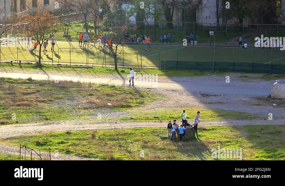 Crowd of children playing on the playground Stock Video Footage - Alamy