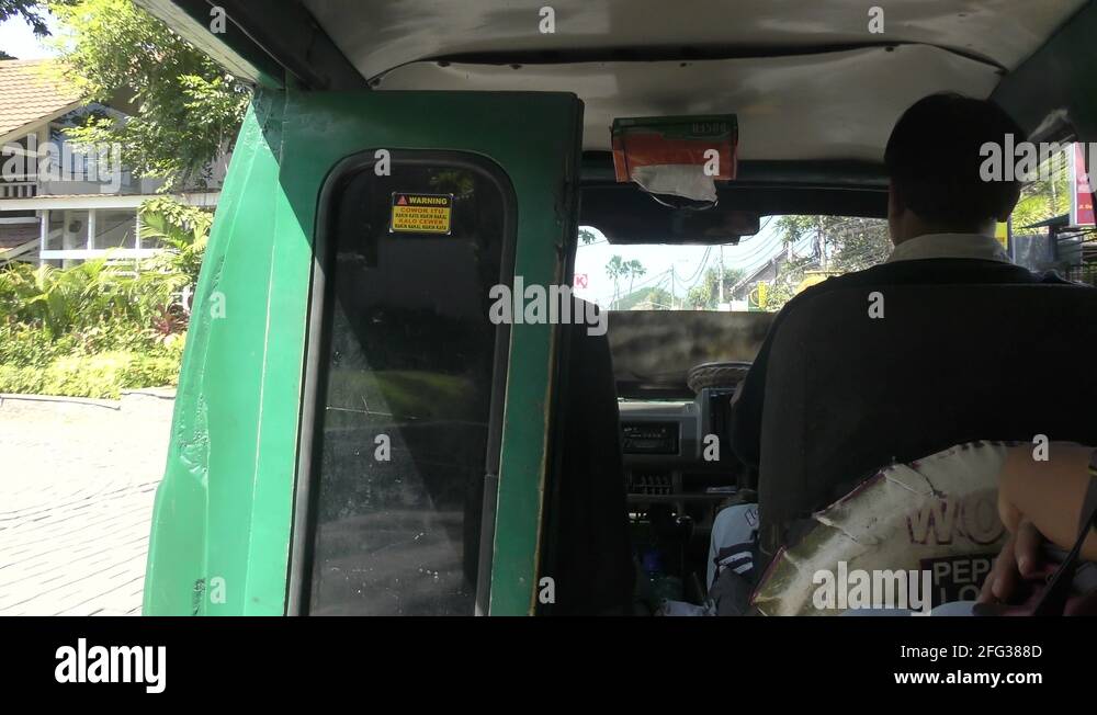 Travelling in a Bali Bemo 4K Stock Video Footage - Alamy