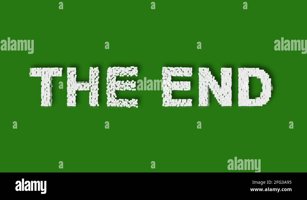 THE END. Animation Bumper Logo for Trailers. Powerful Titles with ...