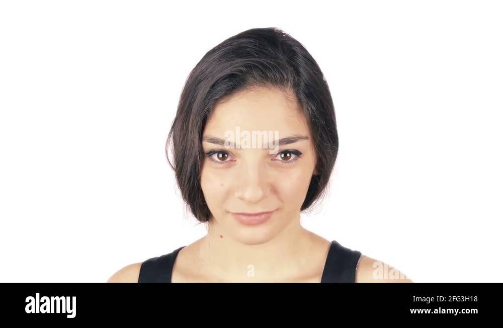 Woman facing camera Stock Videos & Footage - HD and 4K Video Clips - Alamy