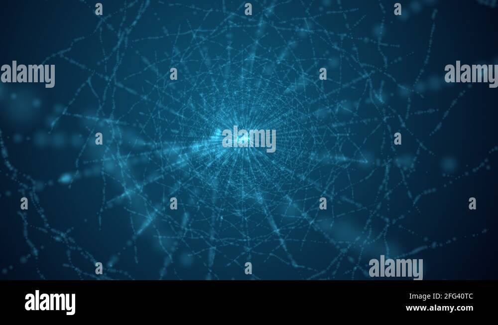 Computer generated spinning blue web vortex Stock Video Footage - Alamy