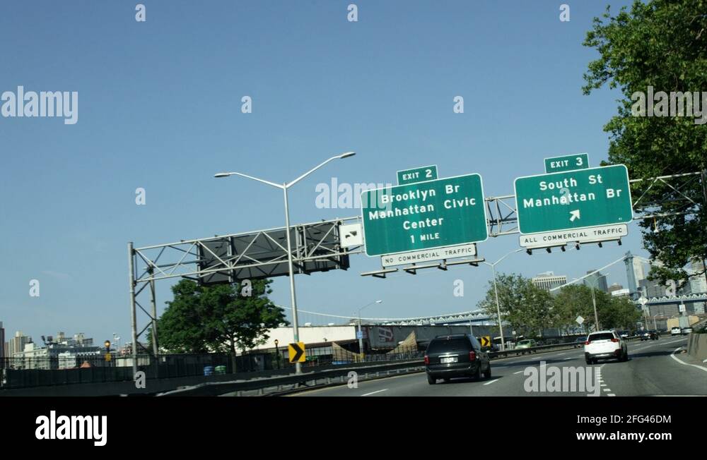 Brooklyn bridge road signs new Stock Videos & Footage - HD and 4K Video ...