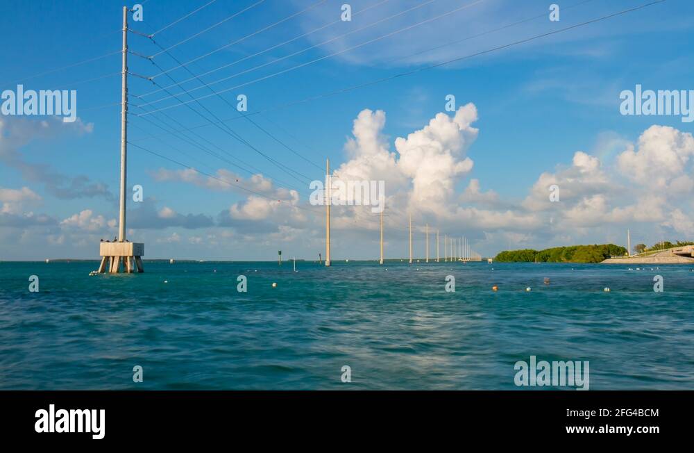 summer miami beach bridge to key west 4k time lapse florida islamorada ...