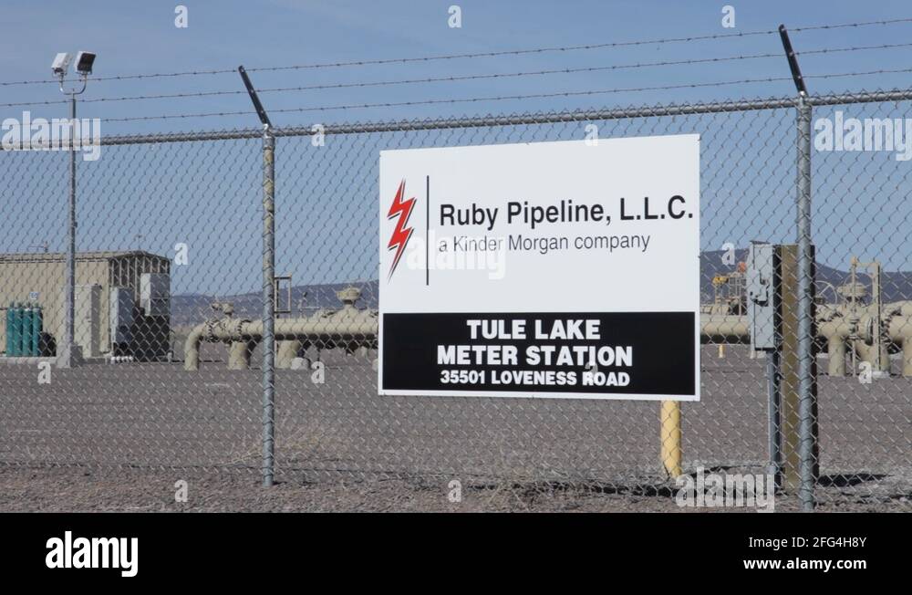 Ruby Natural Gas Pipeline Sign Stock Video Footage - Alamy