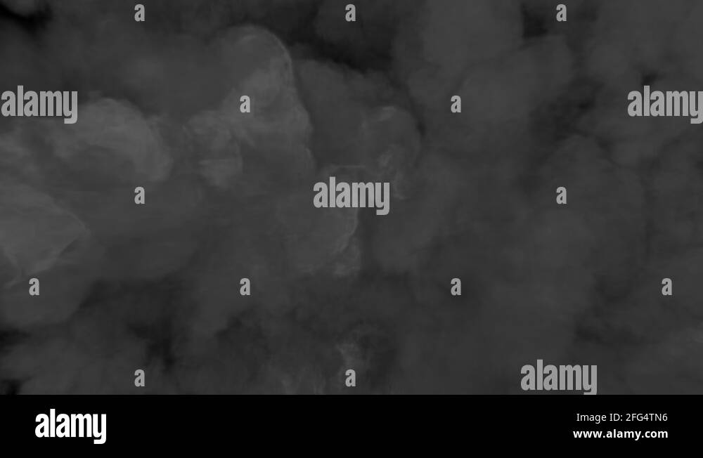 Animated dark smoke filling up whole screen - transparent background 2b ...