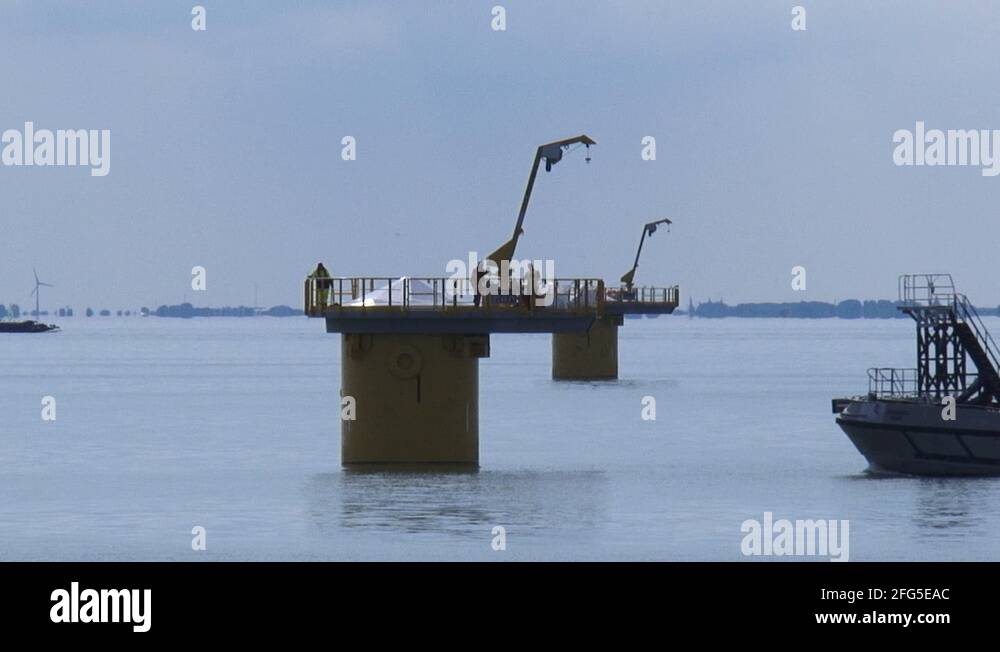 Offshore wind turbine construction Stock Videos & Footage - HD and 4K ...