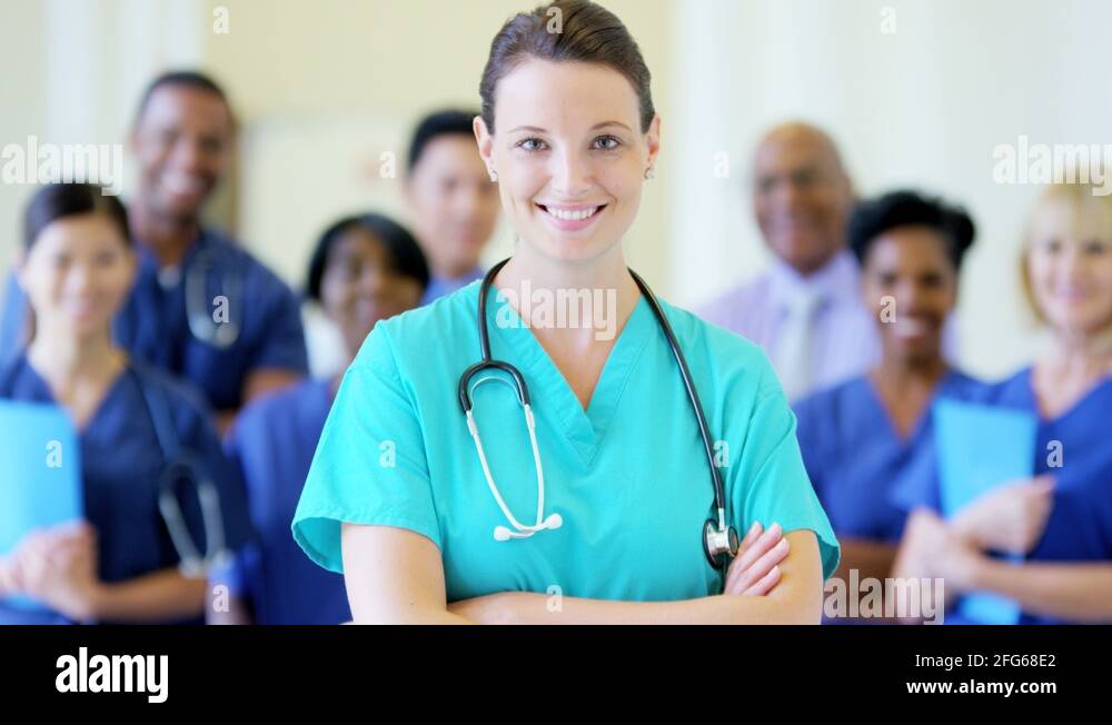 Caucasian young female nurse Stock Videos & Footage - HD and 4K Video ...