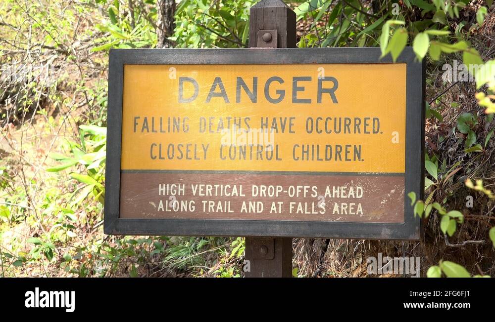 Danger vertical drop sign Stock Videos & Footage - HD and 4K Video ...